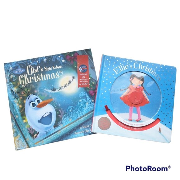 Disney | Other | Disney Frozen Olafs Night Before Christmas And Ellies ...